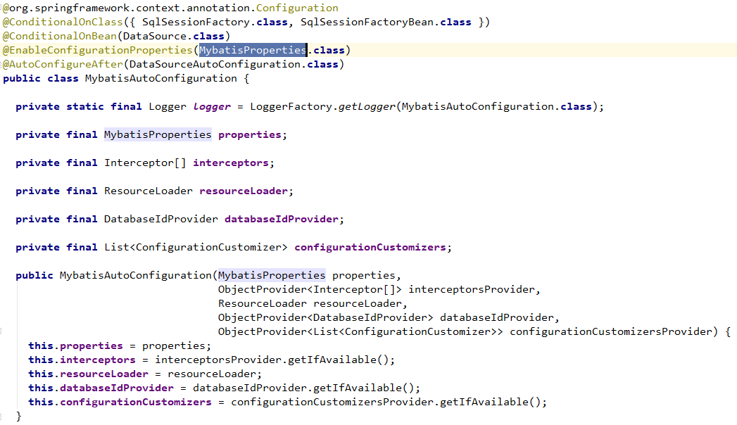 Spring Boot 编写自己的 Spring Boot Starter 未读代码